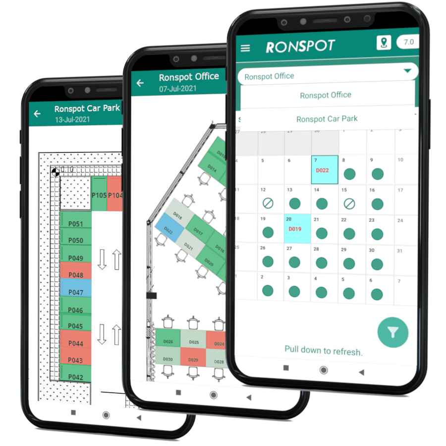 Office Parking & Hot Desk Management Apps | Ronspot